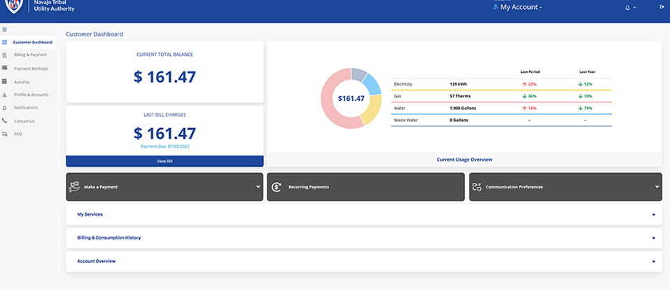 Navajo Tribal Utility Authority CustomerPortaltipsNTUA